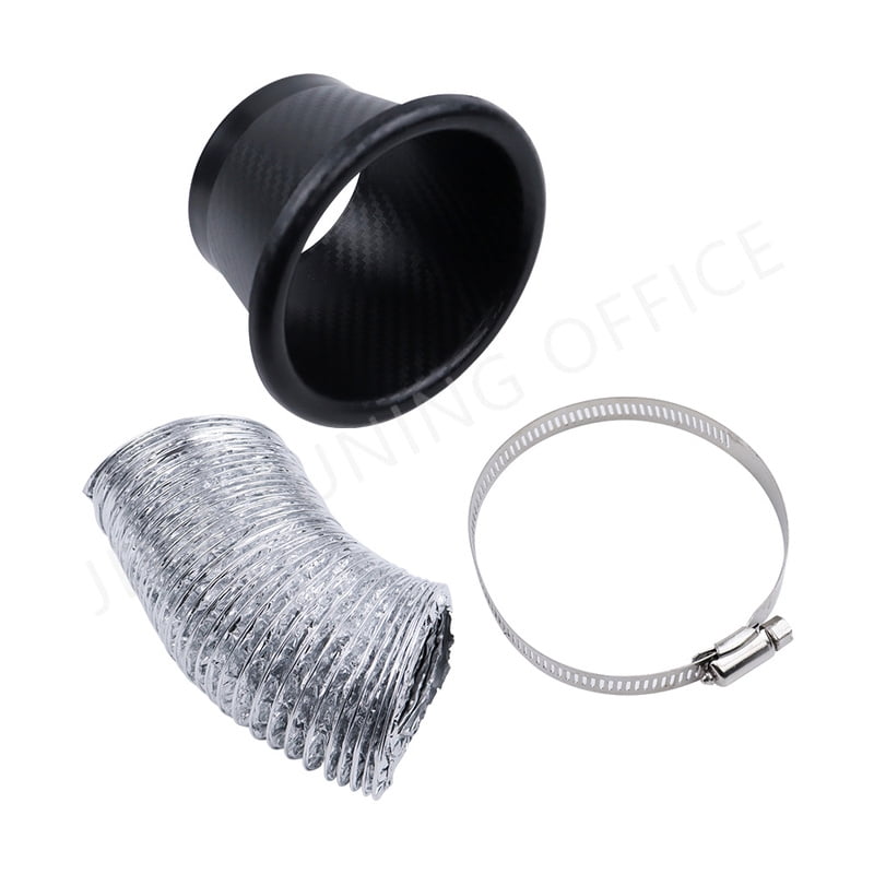 Universal Carbon Fiber Round Shape Car Front Bumper Turbo Air Outelt ...