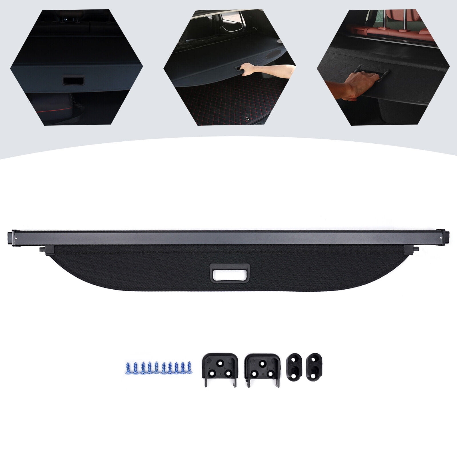 Universal Retractable Cargo Cover with Accessories for Kia Seltos 2020 ...