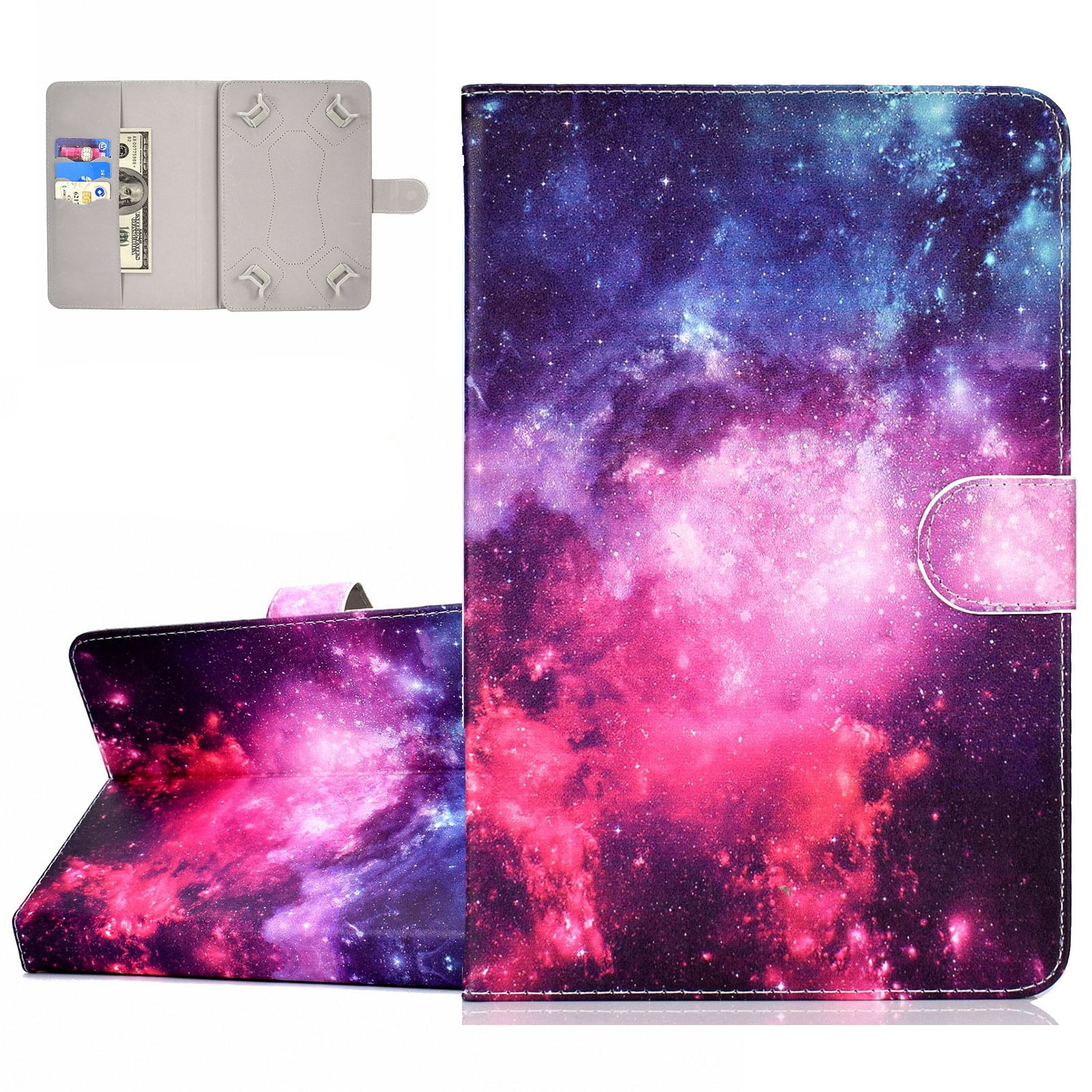 Universal Case for 7 Inch Tablet, Slim Light Weight Wallet Stand Case ...