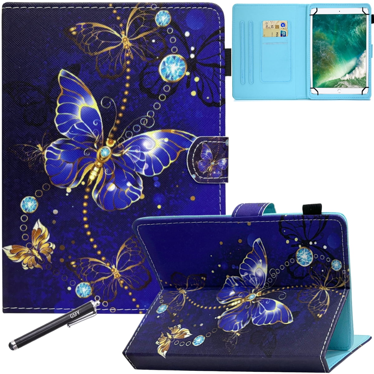 Universal Case for 7 inch Tablet, GSFY Stand Folio Protective Cover for ...