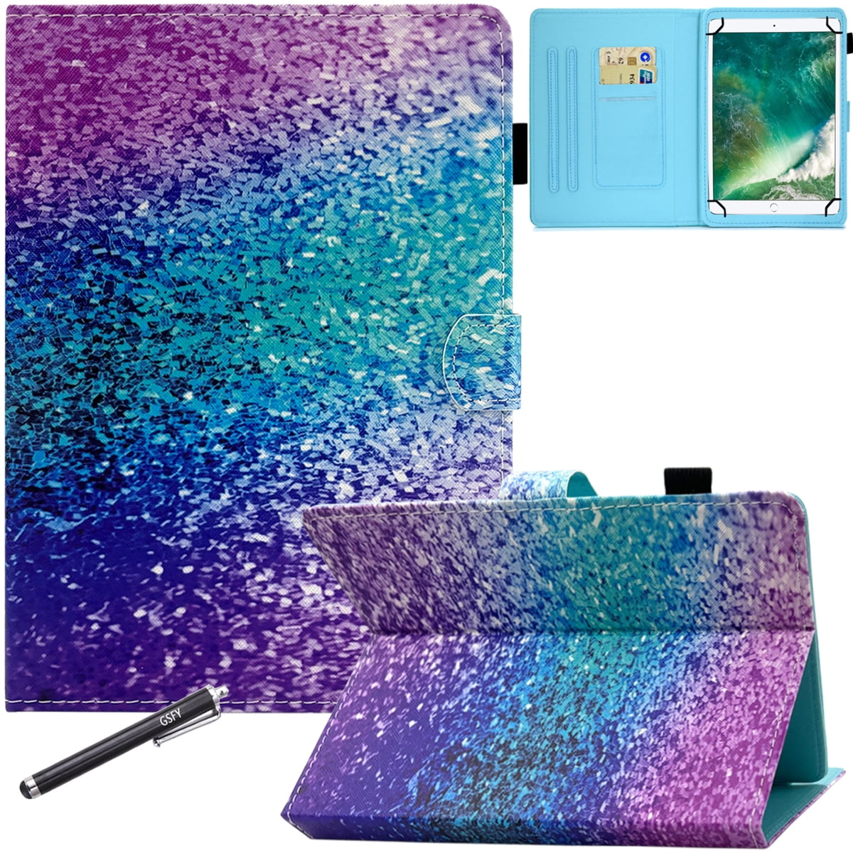 Universal Case for 7 inch Tablet, GSFY Stand Folio Protective Cover for ...