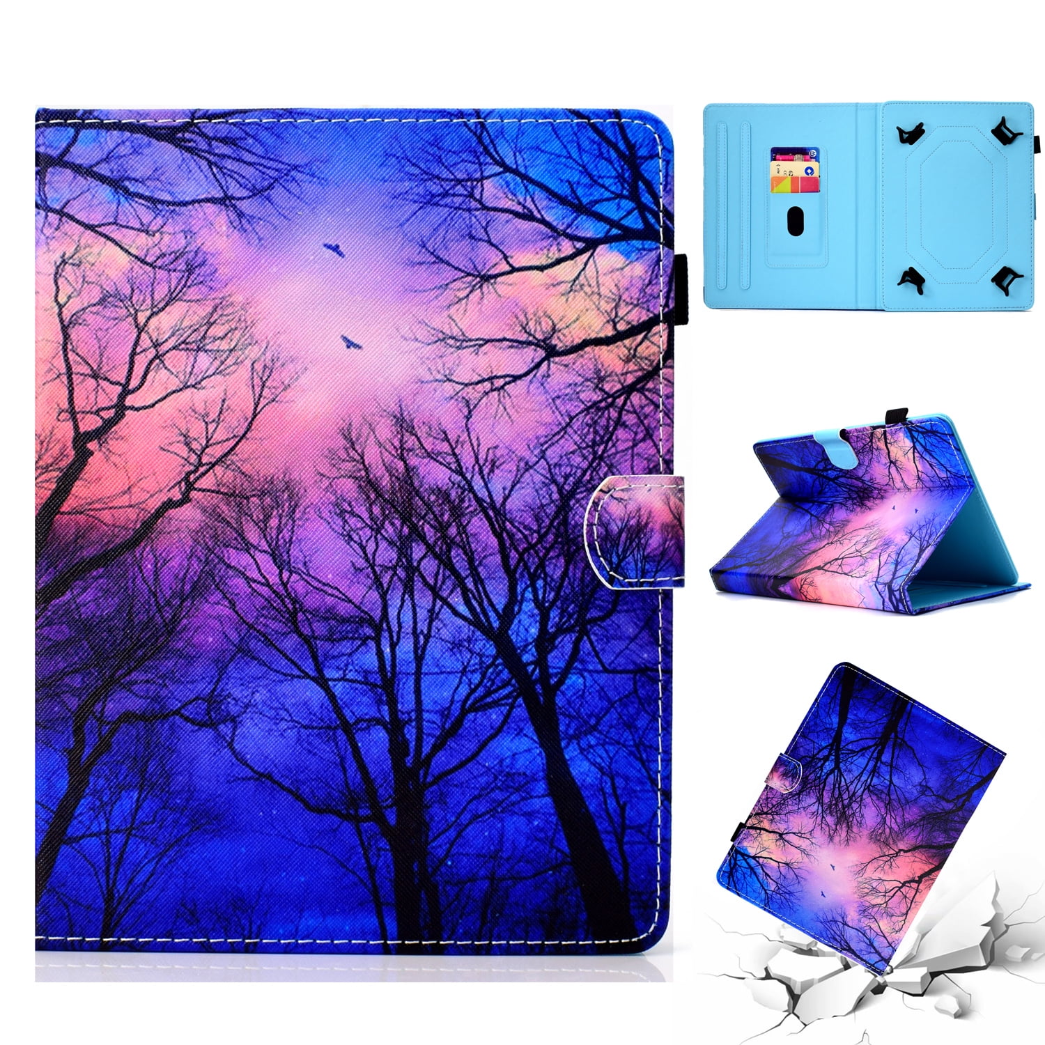 Universal Case for 9-10 Inch Tablet, Allytech Slim Stand Folio Cover ...