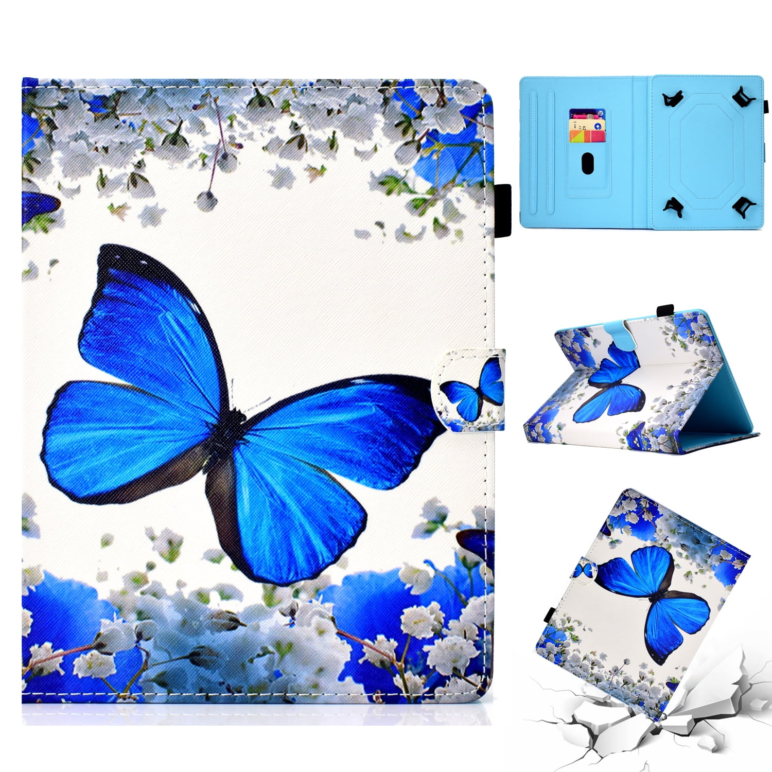 Universal Case for 9-10 Inch Tablet, Allytech Slim Stand Folio Cover ...