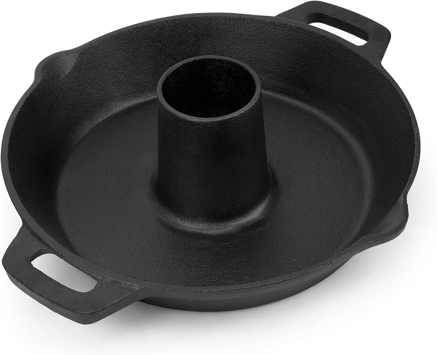 Universal Cast Iron Chicken Roaster, Pre-Seasoned Poultry Roaster Beer ...