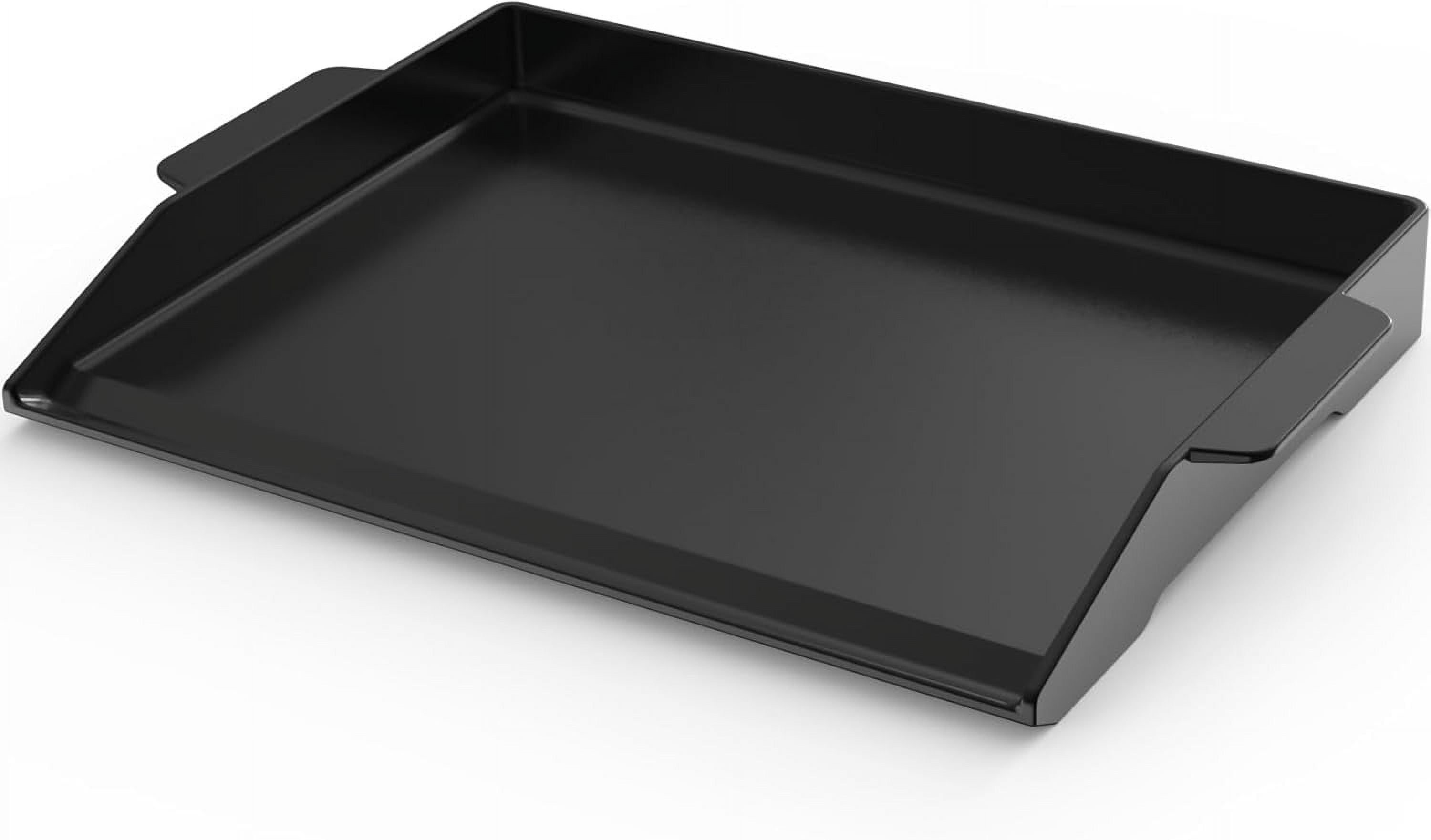 Universal Cast Iron Cooking Griddle, Pre-Seasoned Nonstick Coating ...