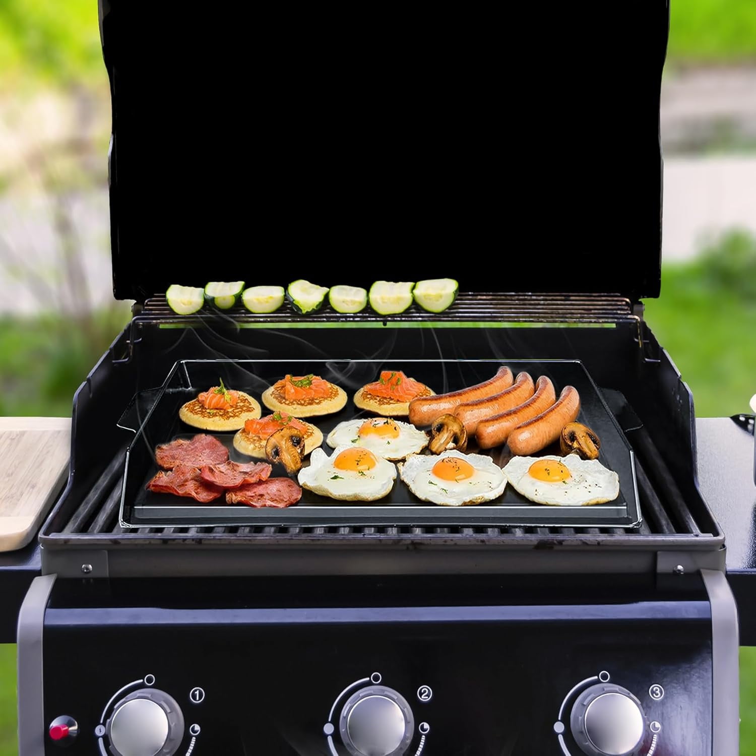 Universal Cast Iron Griddle 17" X 13" - Stove Top Griddle for Gas ...