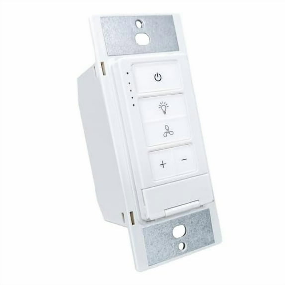 Universal Ceiling Fan Control and Dimmer Light Switch, 4-Speed Wall ...