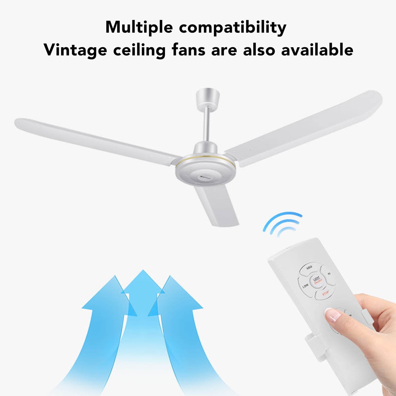 Universal Ceiling Fan Light Remote Control Kit With Timer English ...