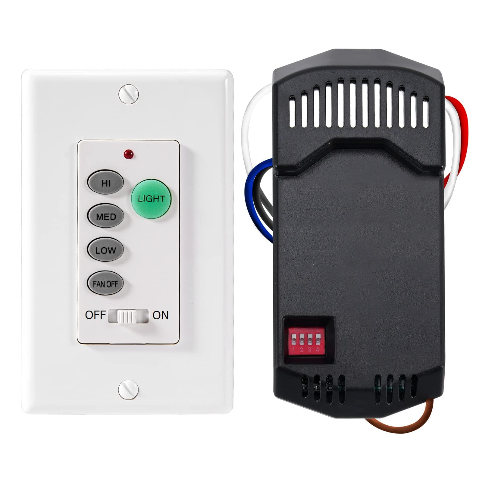 Universal Ceiling Fan Remote Control, Ceiling Fan Wall Switch UC9050T ...