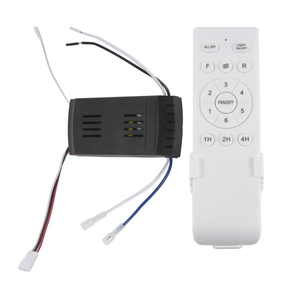 Universal Ceiling Fan Remote Control Kit 40W 6-Speed Timing Function ...