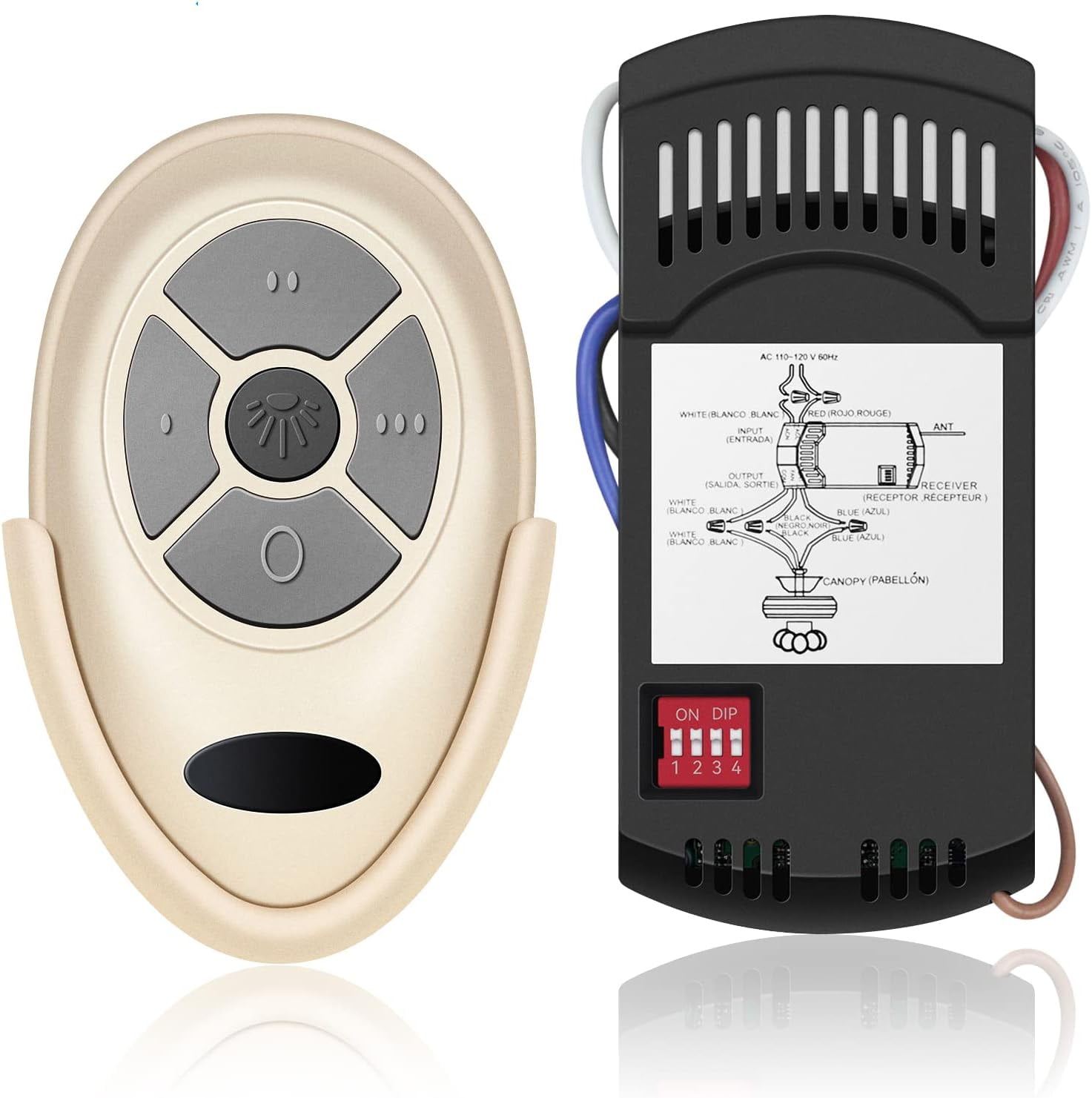 Universal Ceiling Fan Remote Control Kit for Harbor Breeze, 3-Speed ...