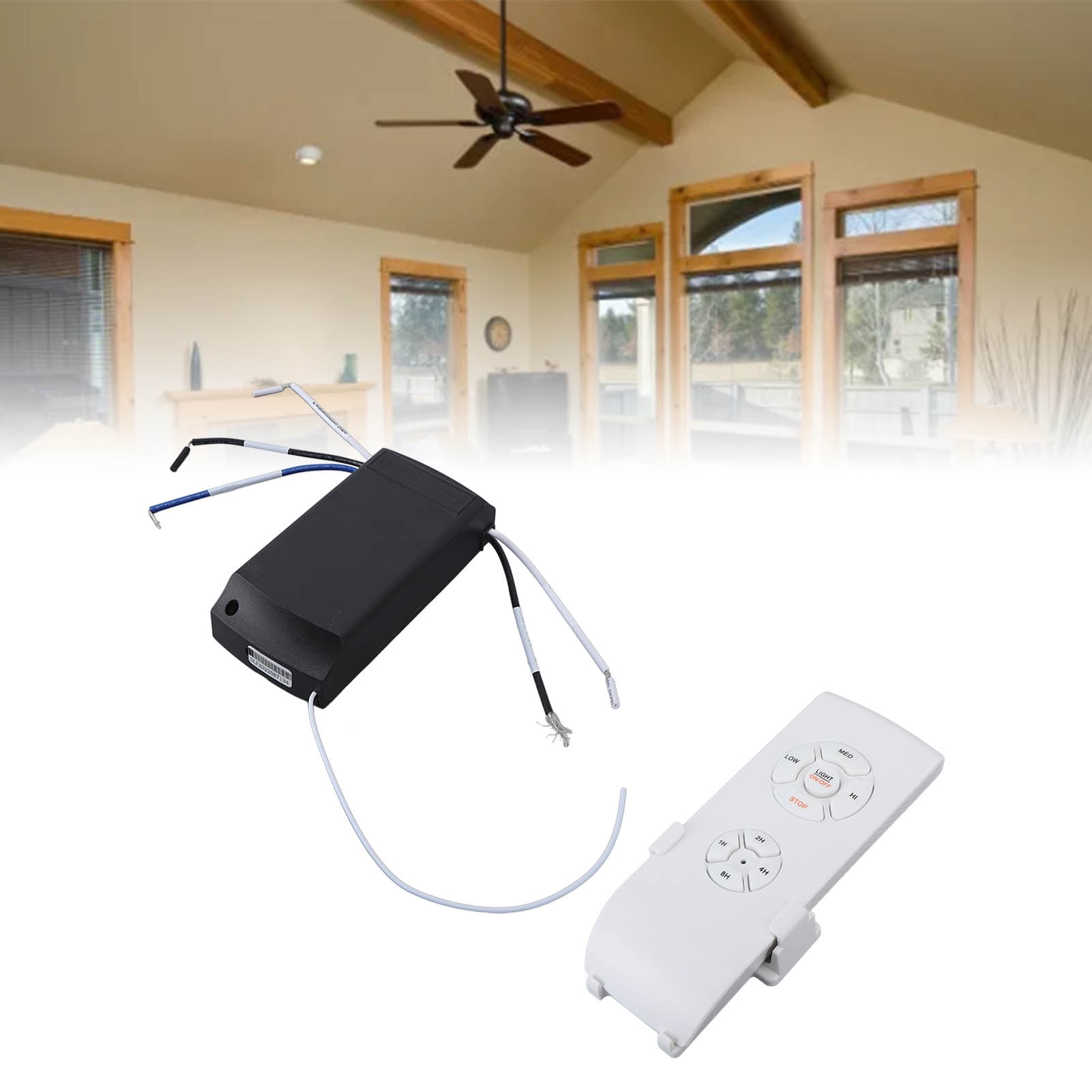 Universal Ceiling Fan Remote Replacement, Wireless Control Kit With ...