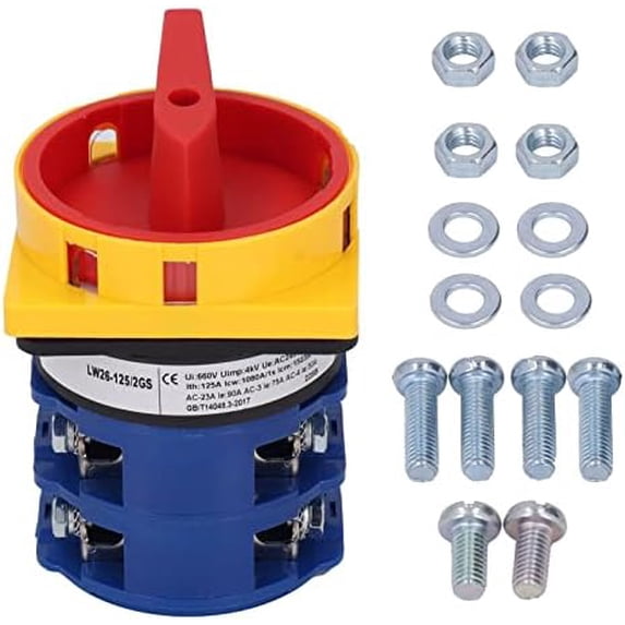 Universal Changeover Switch, 2 Position Selector Padlockable Cam Switch ...