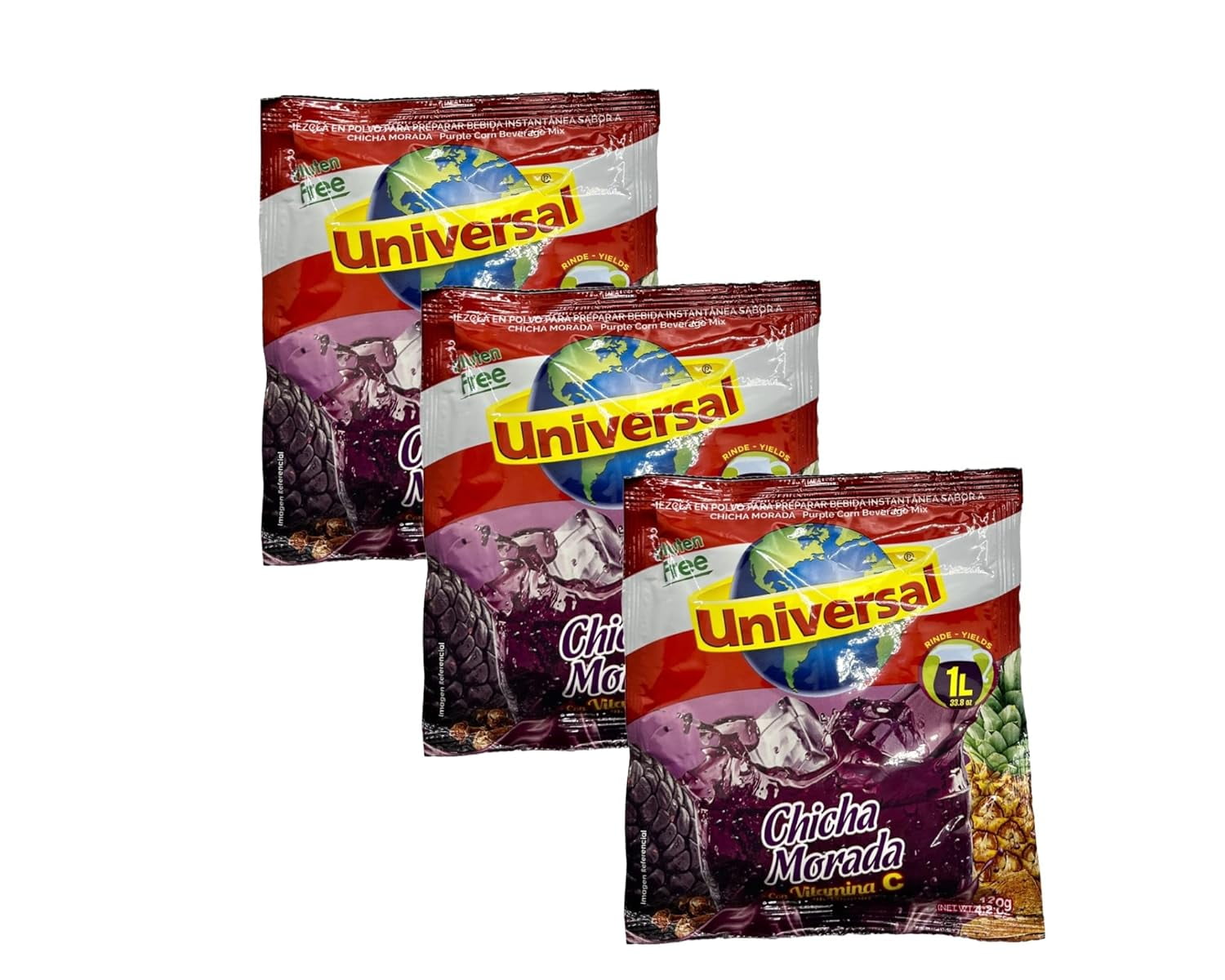 Universal Chicha Morada Purple Corn Beverage Mix - 4.2 Oz - 120 G (3-Pack) - Walmart.com