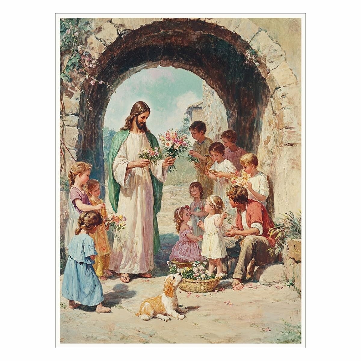 Universal Christian Poster Jesus Country Style Christ and Family ...