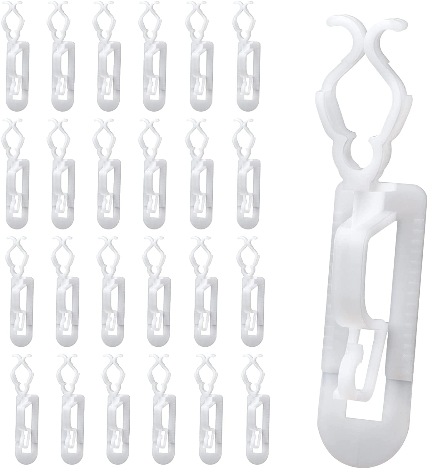 Universal Christmas Lights Clips, 100 Count -in-One Gutter Clips for C7 ...