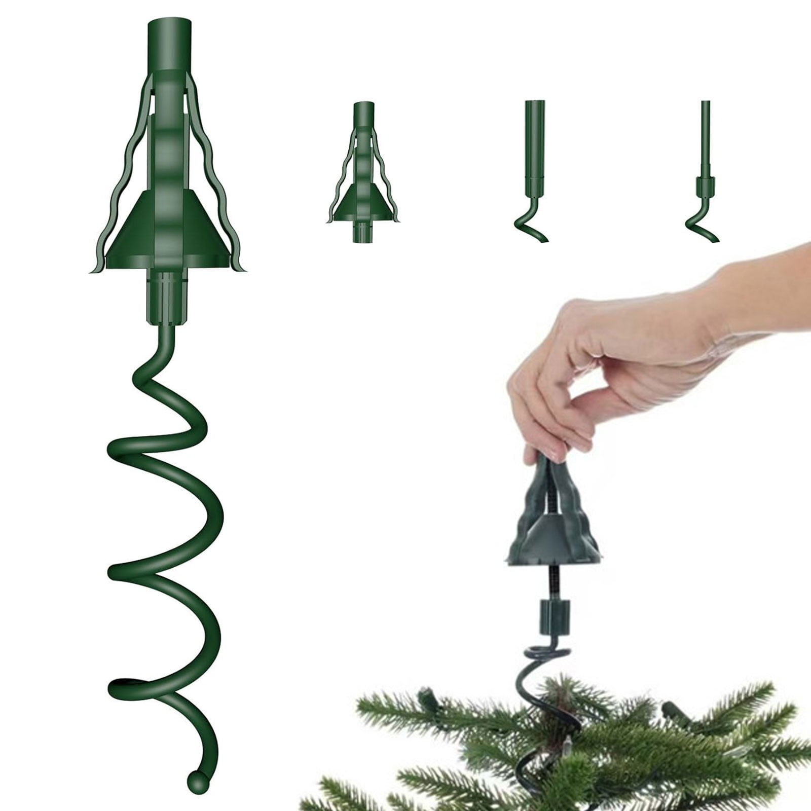 Universal Christmas Tree Topper Stabilizer – Plastic Green Twist-On ...