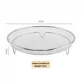 Universal Circular Cooking Grid with Feet Stainless Steel Air Fryer ...
