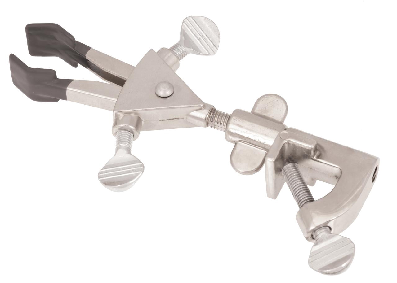 Universal Clamp - 2 Prong, Double Adjustable - Non-Slip Vinyl Coated ...