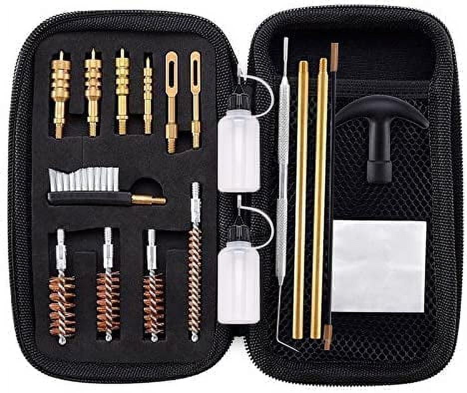 Universal Gun Cleaning Kit for .22, .357, .38, 9mm, .45 Caliber with ...