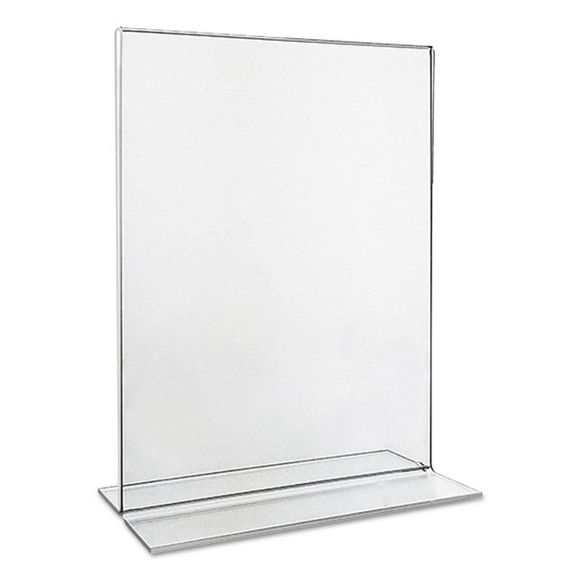 Universal Clear Plastic Acrylic Standing T-Style Frame, 8.5 x 11, 2 ...
