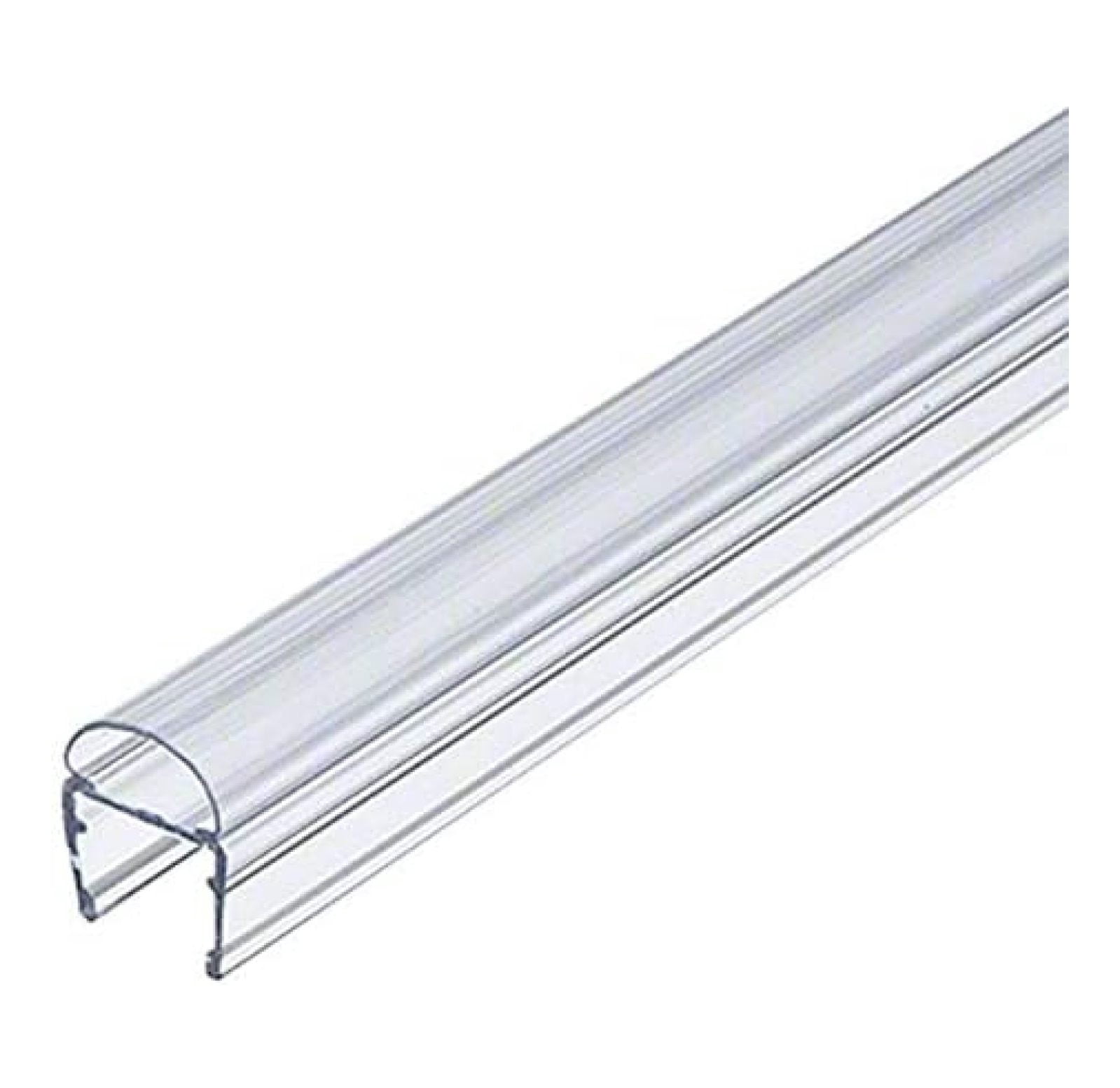 Universal Clear Polycarbonate U-Channel with Soft Vinyl Bulb Seal for 5 ...