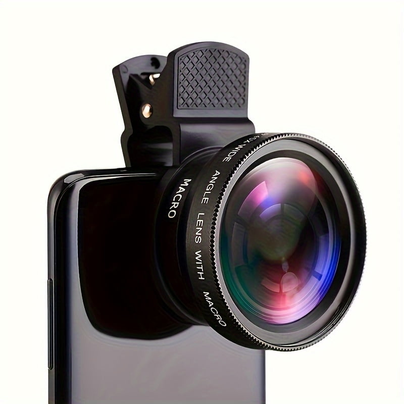 Universal Clip-On Phone Camera Lens - HD Wide Angle & Macro External ...