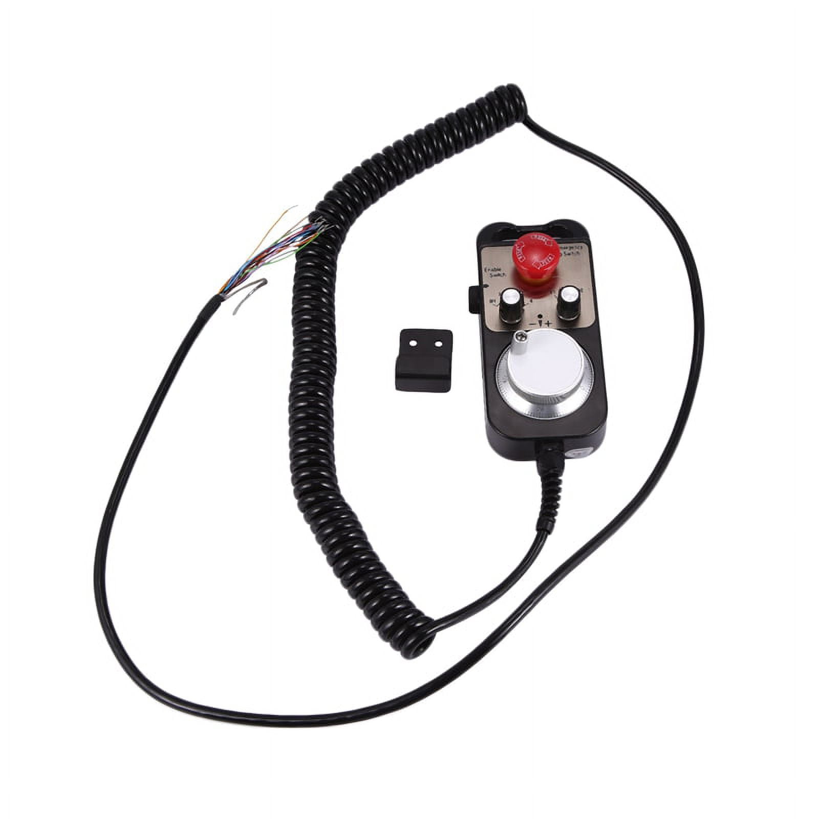 Universal Cnc 4 Mpg Pendant Hand Wheel 100 Pulse 5V & Emergency Stop ...