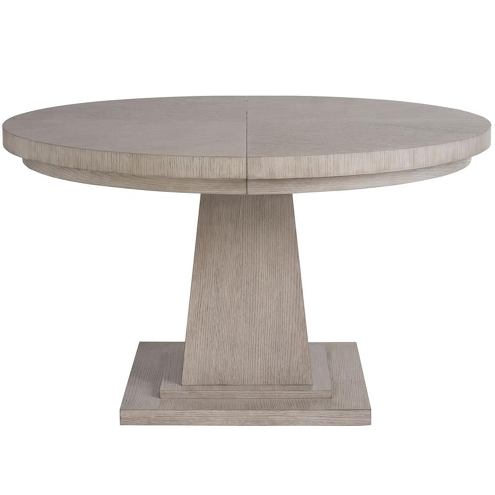 Universal Coalesce Rasmus 52 Inch Round Dining Table in Gray Oak Wood ...