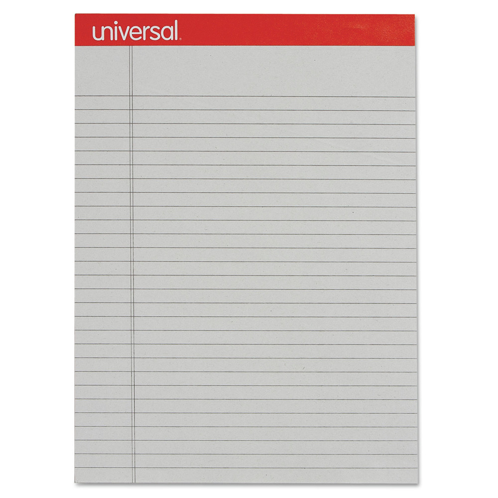 Universal® Color Perforated Notepads, 8 1/2" x 11", Legal Ruled, 100 ...