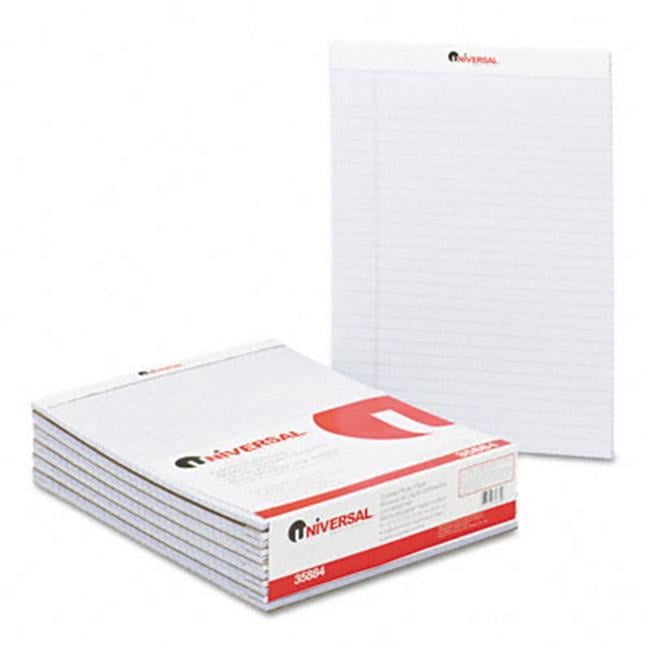 Universal Colored Perforated Note Pads Wide Rule Letter Orchid 50-Sheet ...