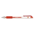 Universal Comfort Grip Gel Stick Roller Ball Pen, Red Ink, Medium ...