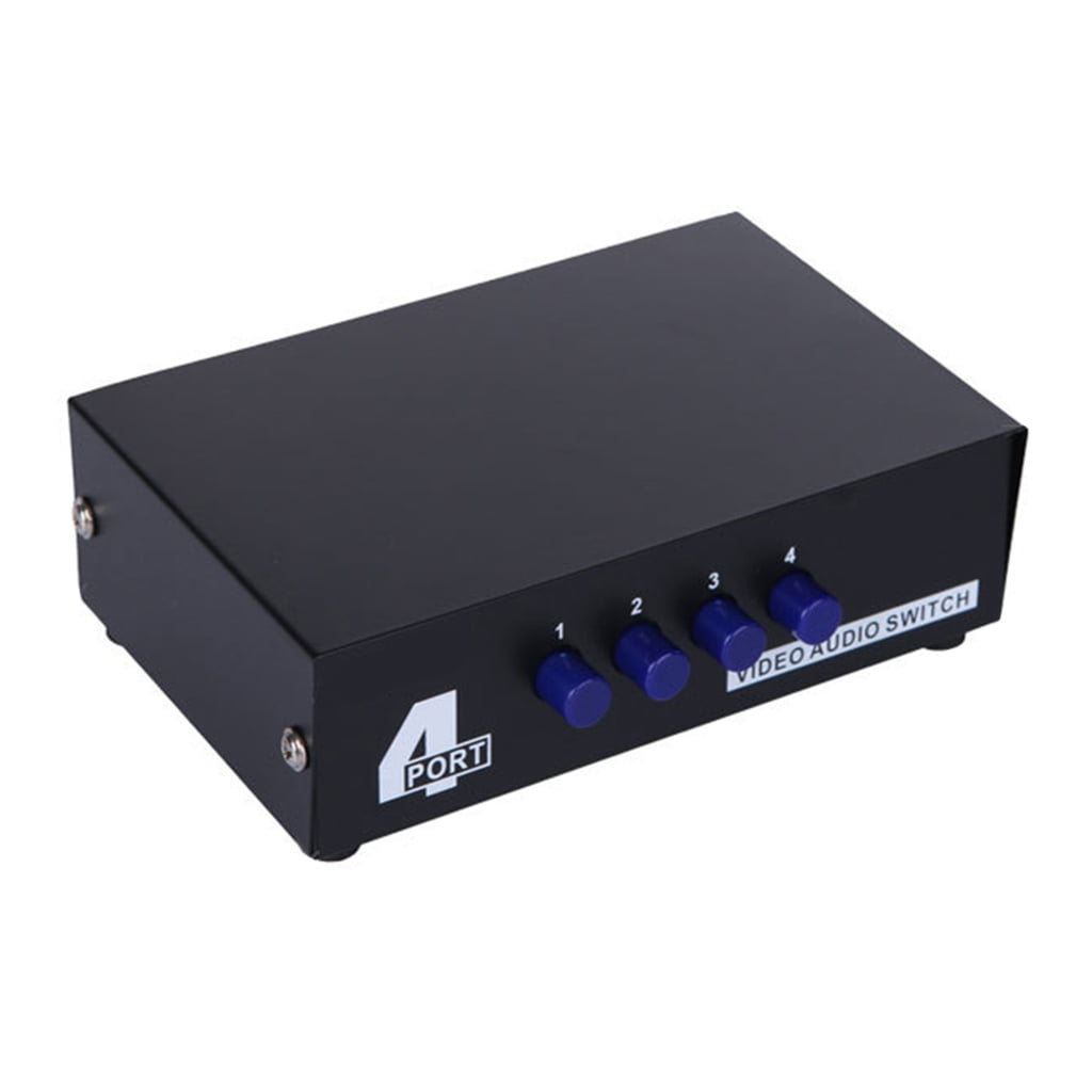 Universal Compatibility 4 Way Video Switcher for Connecting Multiple ...