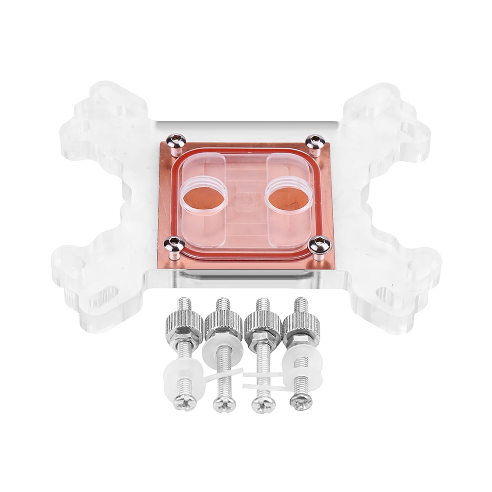 Universal Computer CPU Water Cooler Block Cooling Block Copper Base No ...