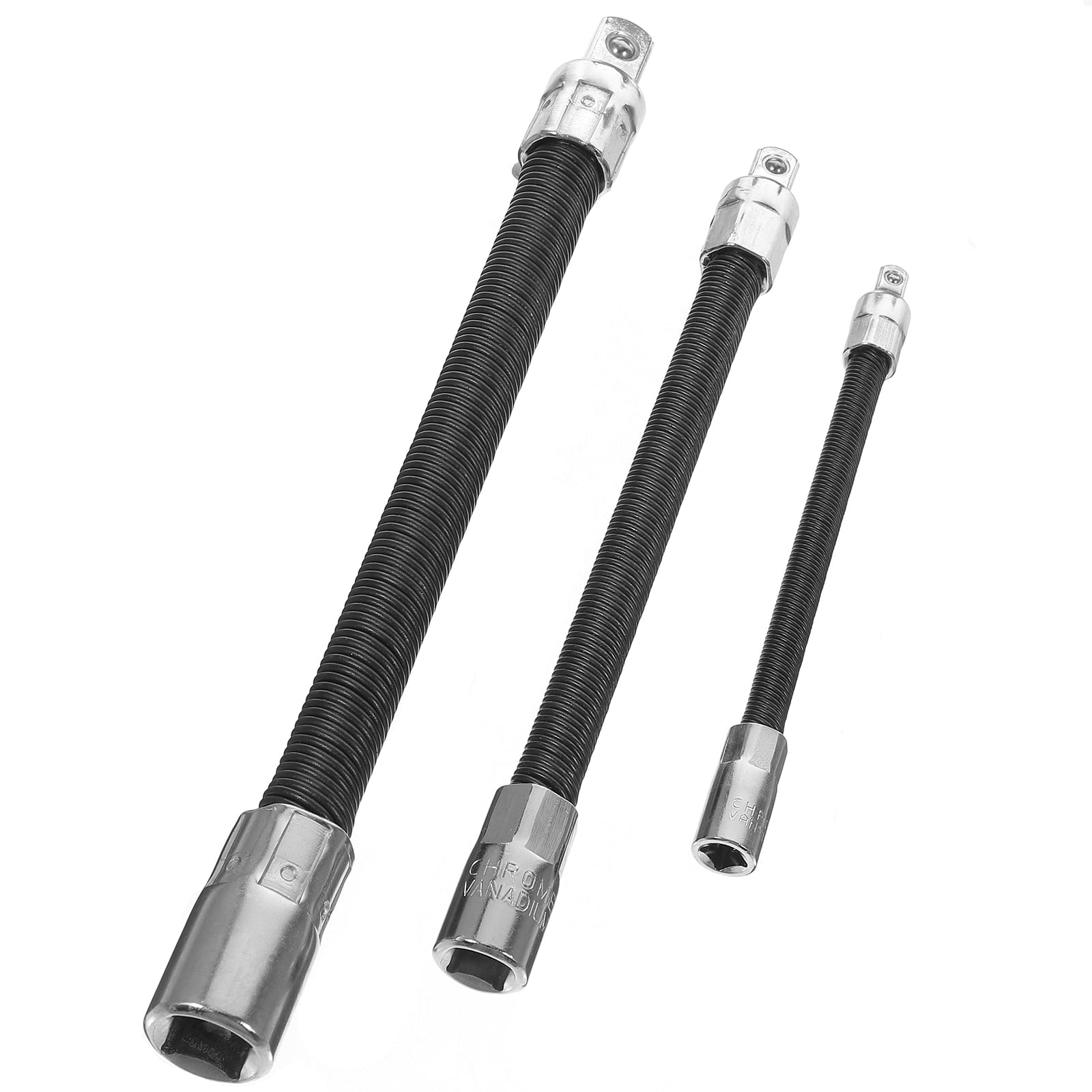 Flexible Steel Extension Rod for Socket Wrench Set Black Color for Home ...