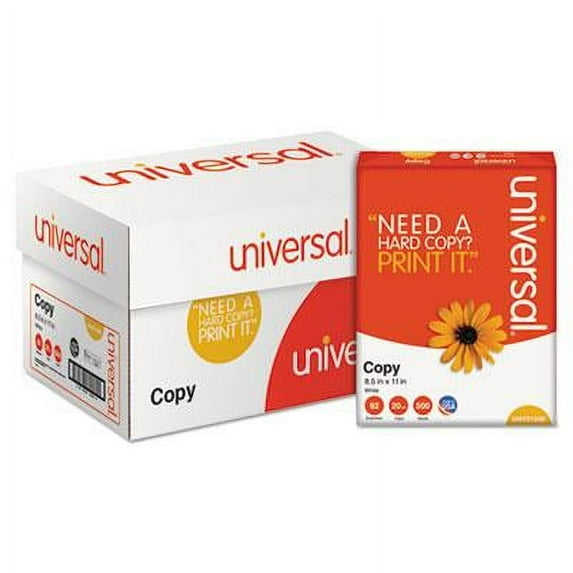 Universal Economy Office Copy Paper, 92 Bright, 20lb, 8.5 x 11, White ...