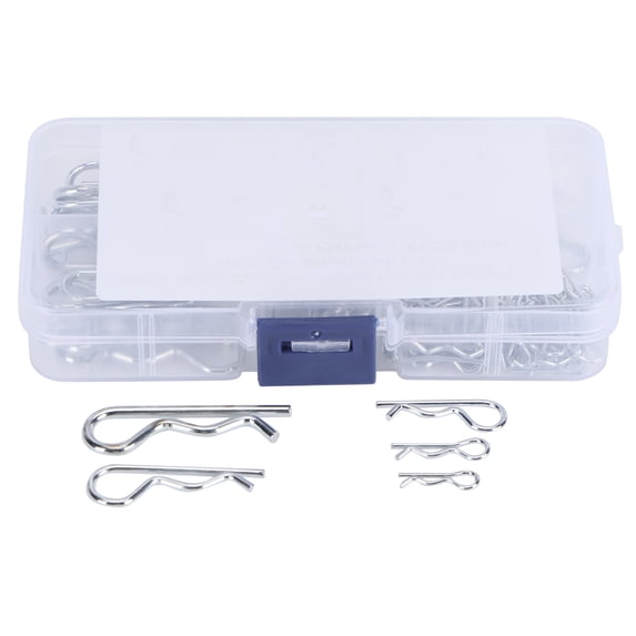 Universal Cotter Pin Assortment, 100PCS Steel Tractor Pins with Plastic ...