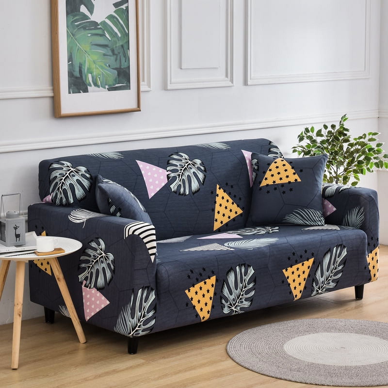 Universal Couch Slipcovers Elastic Sofa Covers for Living Room 1/2/3/4 ...