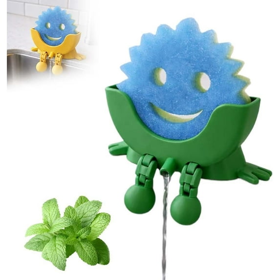 Universal Countertop Sponge Holder — Compatible with Scrub Daddy Smile ...
