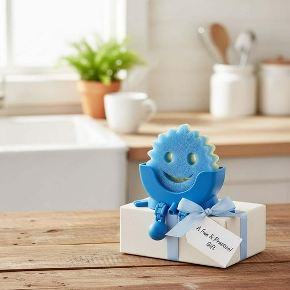 Universal Countertop Sponge Holder — Compatible with Scrub Daddy Smile ...