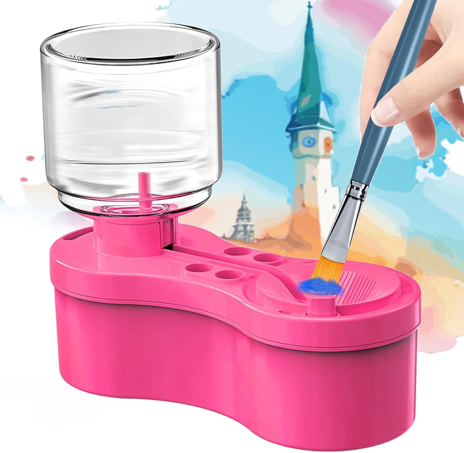 Universal Crafts Paint Brush Cleaner Rinse Cup, 2025 New Multi-Purpose ...