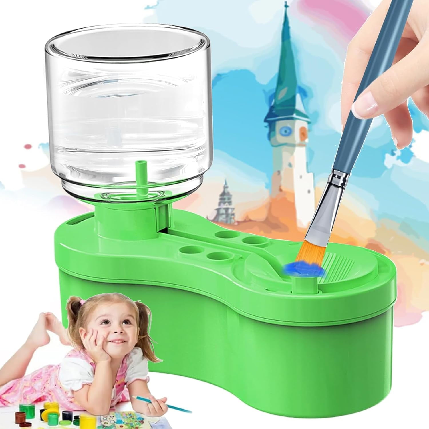 Universal Crafts Paint Brush Cleaner Rinse Cup, 2025 New Multi-Purpose ...