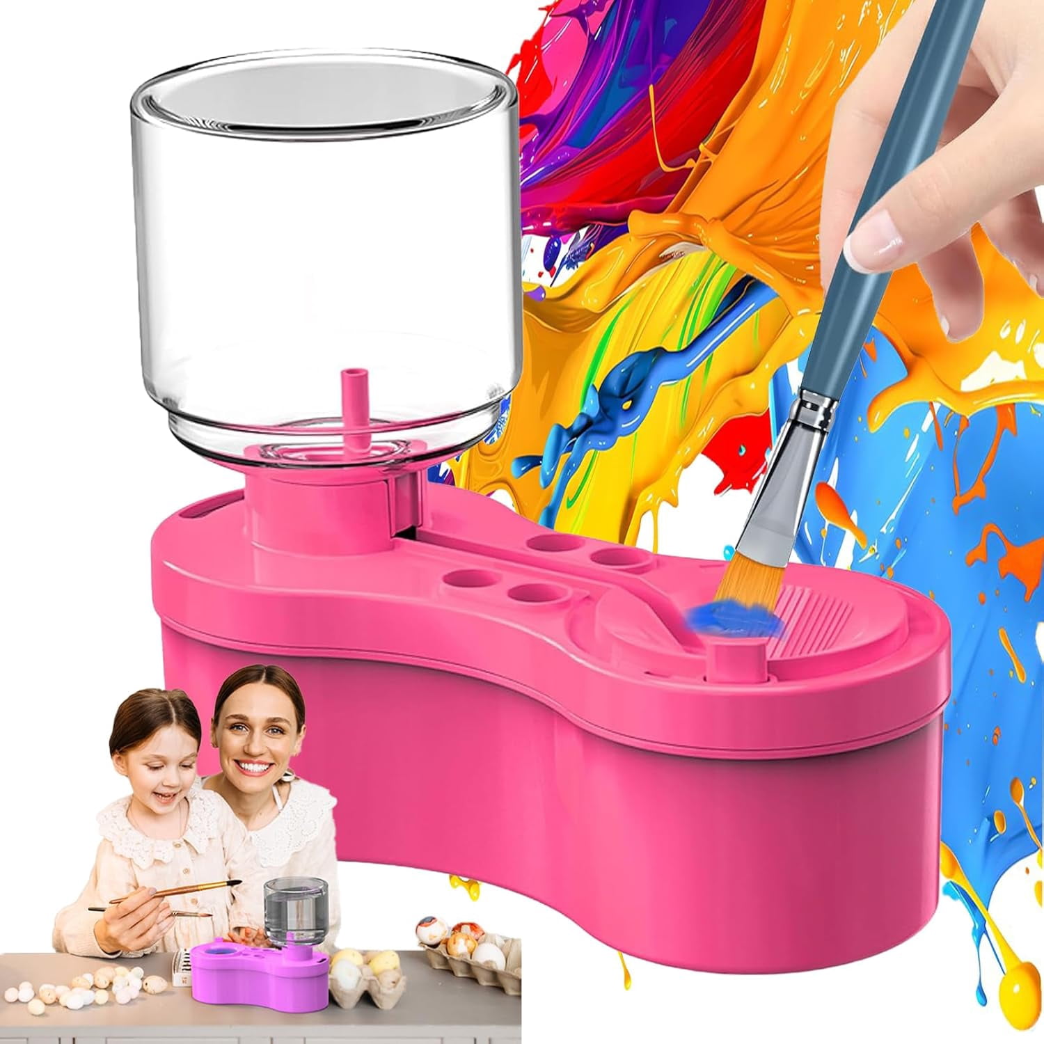 Universal Crafts Paint Brush Cleaner Rinse Cup, 2025 New Paint Brush ...