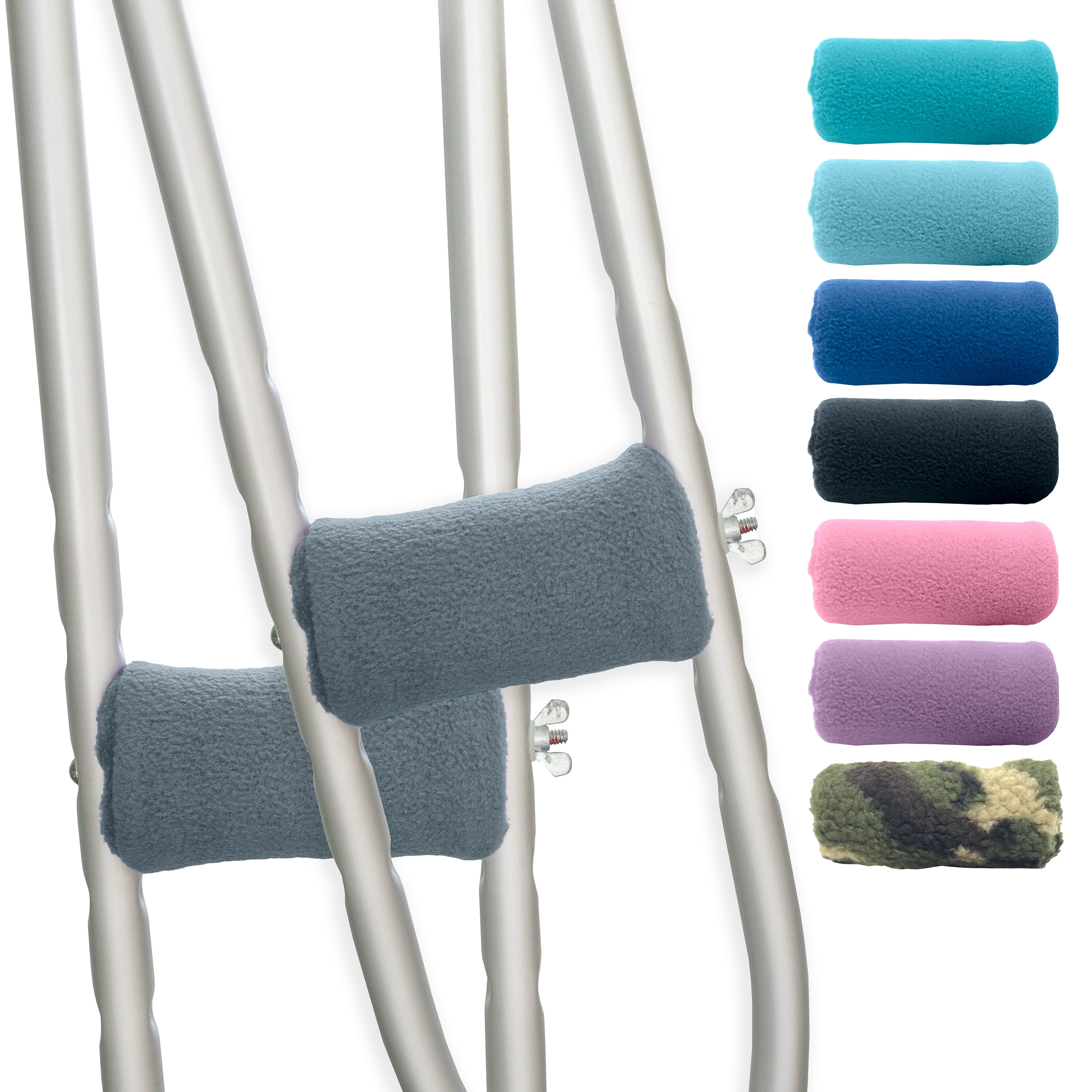 Universal Crutch Hand Grip Covers - All Colors (Gray) - Walmart.com