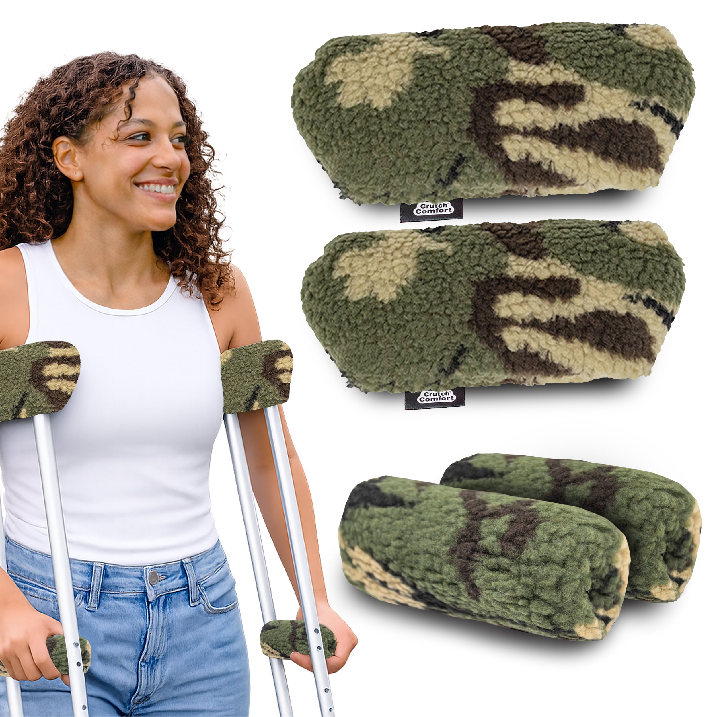 Universal Crutch Underarm Pad and Hand Grip Covers, Camo - Walmart.com