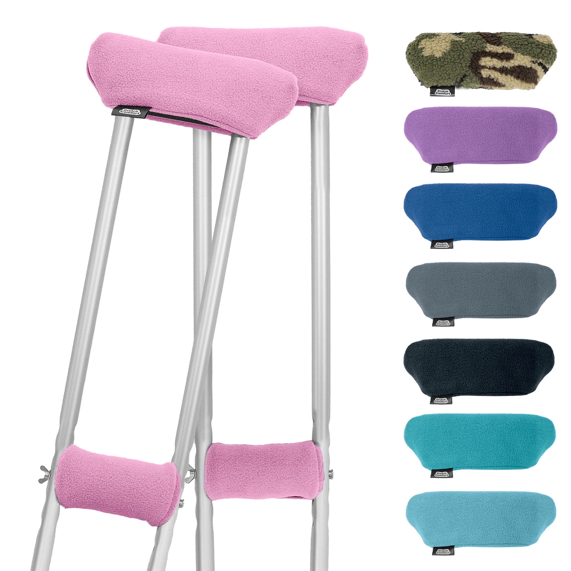 Universal Crutch Underarm Pad and Hand Grip Covers, Pink - Walmart.com