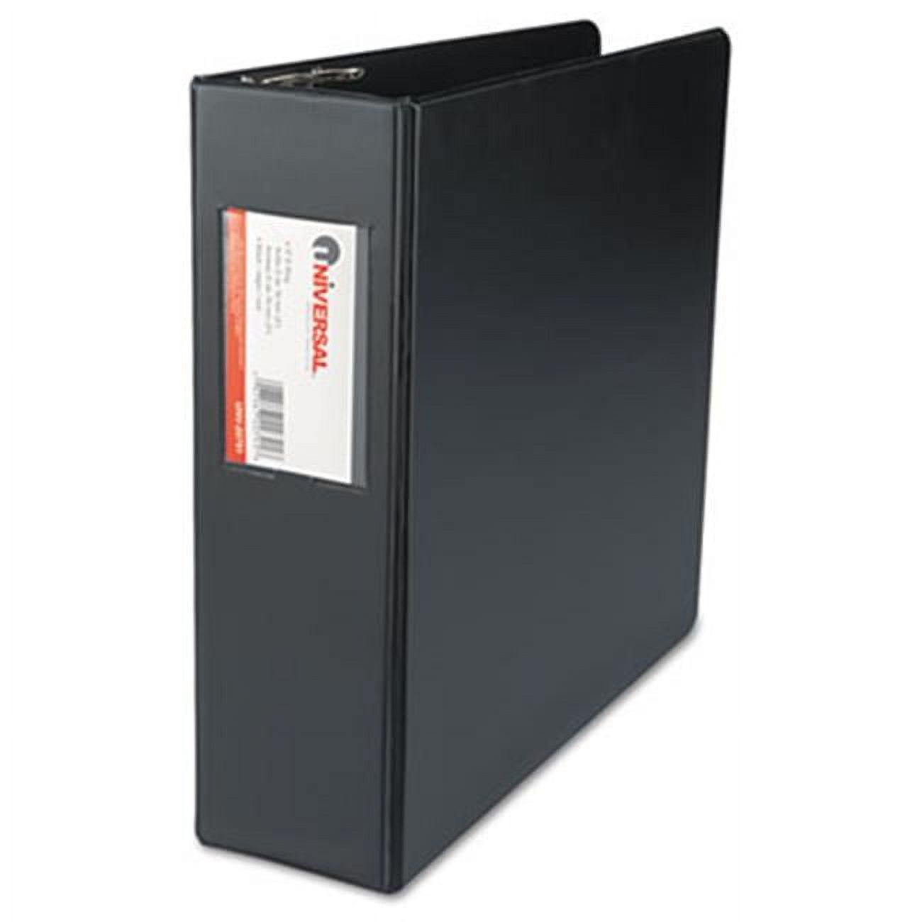 Universal D-Ring Binder With Label Holder 3'' Capacity Black - Walmart.com