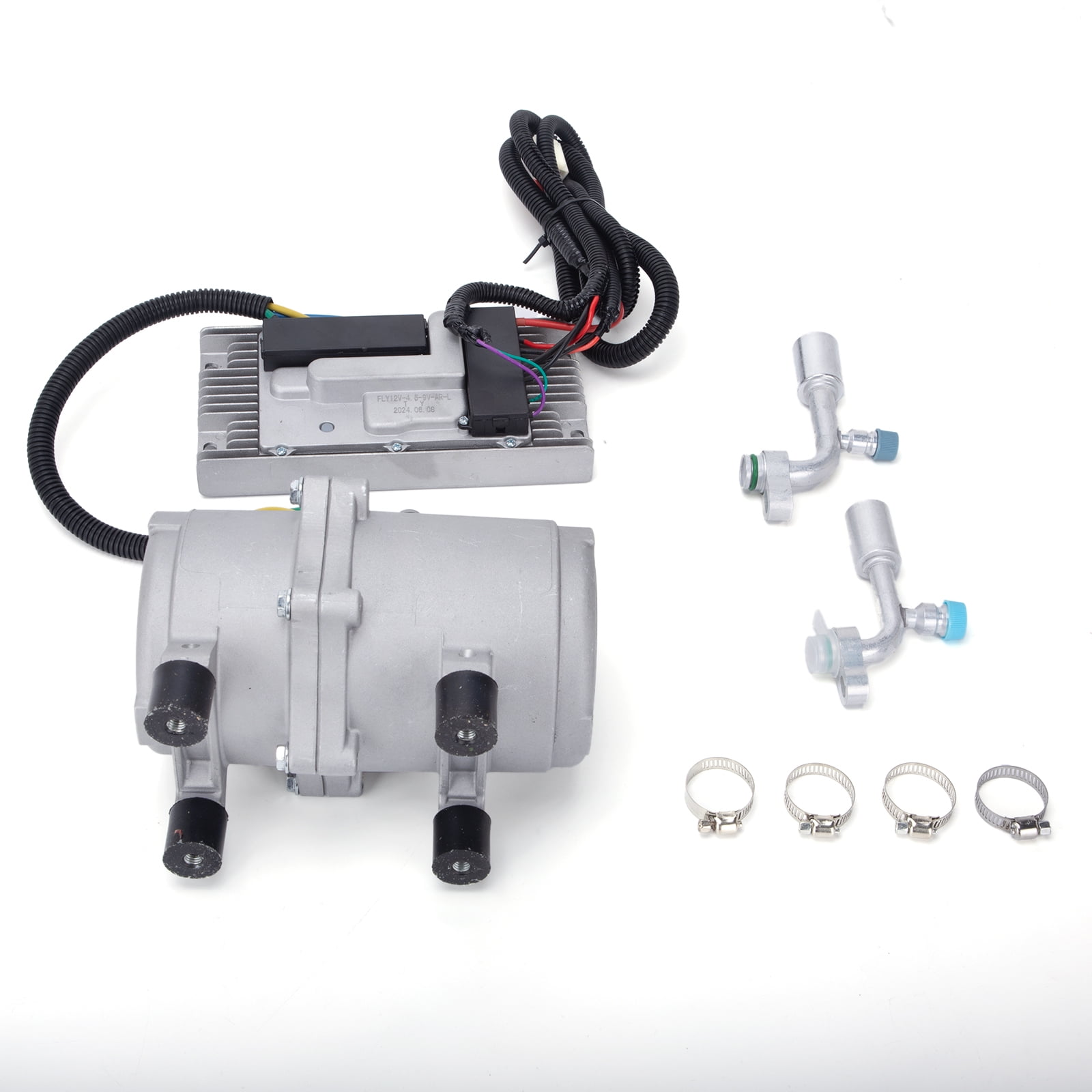 Universal DC 12V Electric Car Air Conditioner Compressor Kit A/C ...