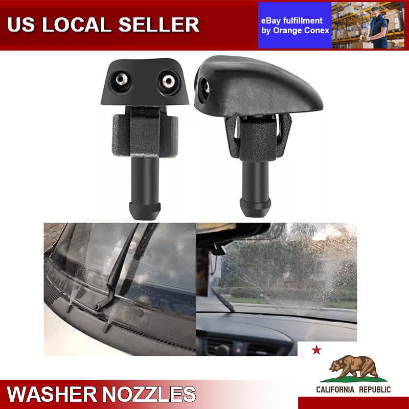 Universal DUAL Hole Windshield Washer Nozzle Wiper Water Spray Jet ...