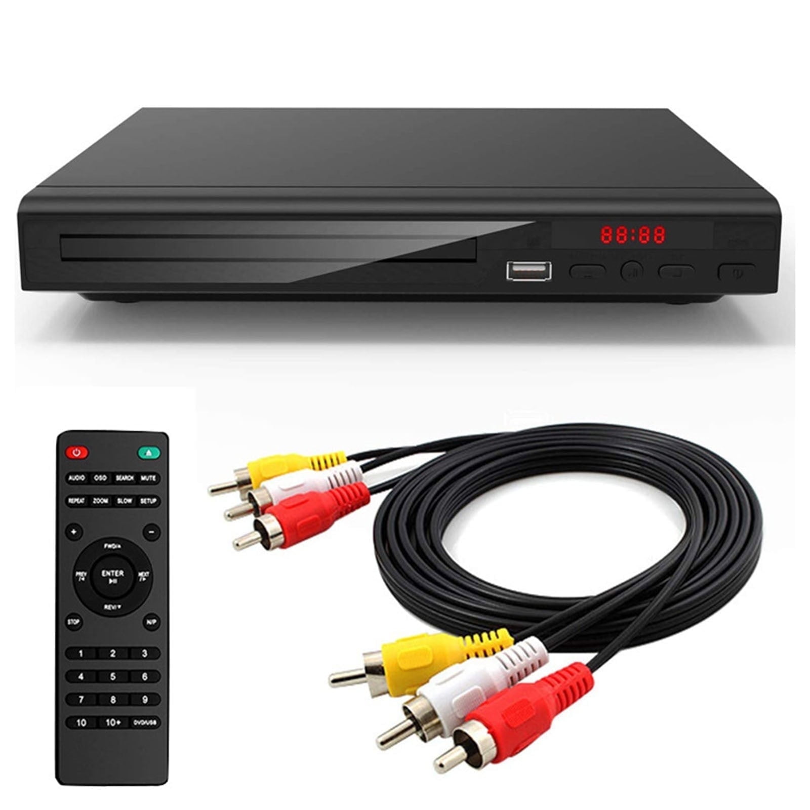 Universal DVD Player for TV - RCA Output, Plays DVDs/CDs/VCD for Home ...